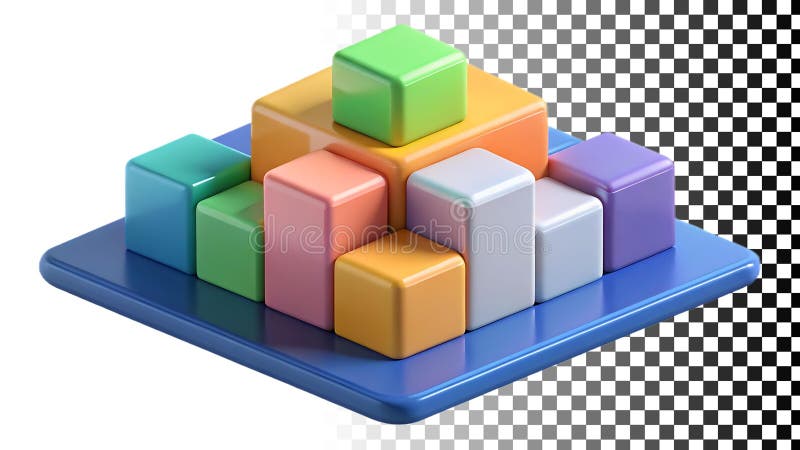 Multicolor Bar Chart, Data Visualization and Infographic Png ...