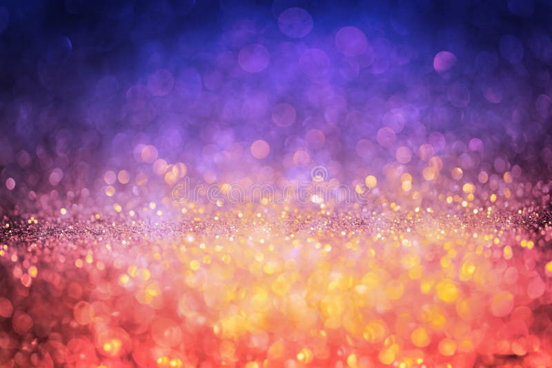 Multicolor Blur Bokeh Sparkle Glitter Background Stock Photo - Image of ...