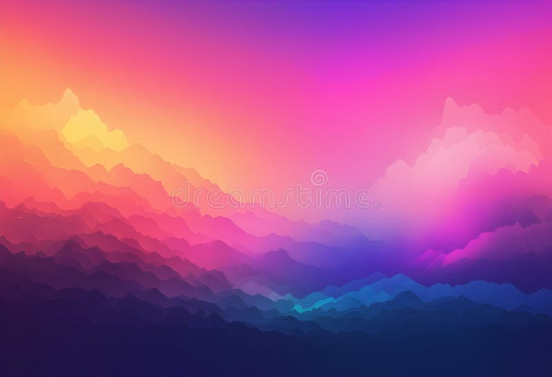 Multicolor Blurred Gradient Background with a Rough Grainy Texture and ...