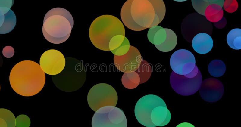 Multicolor, Bokeh and Abstract or Bubbles by Black Background ...