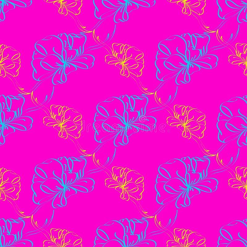 Multicolor Bow and Ribbon Bright Seamless Pattern Stock Vector ...