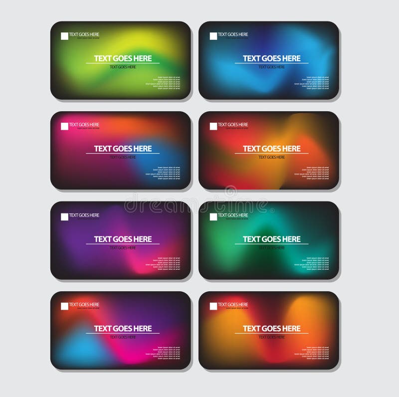 Multicolor business card stock illustration. Illustration of floral ...