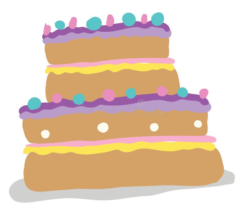 Two Layer Cake Stock Illustrations – 208 Two Layer Cake Stock ...