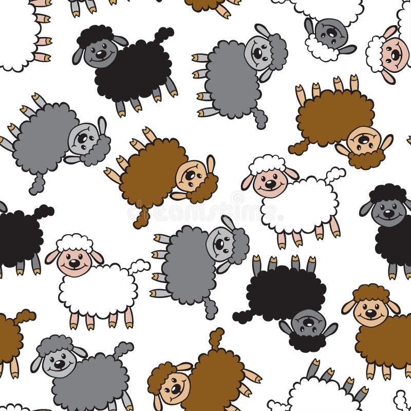 Background with lambs stock vector. Illustration of lamb - 3368687