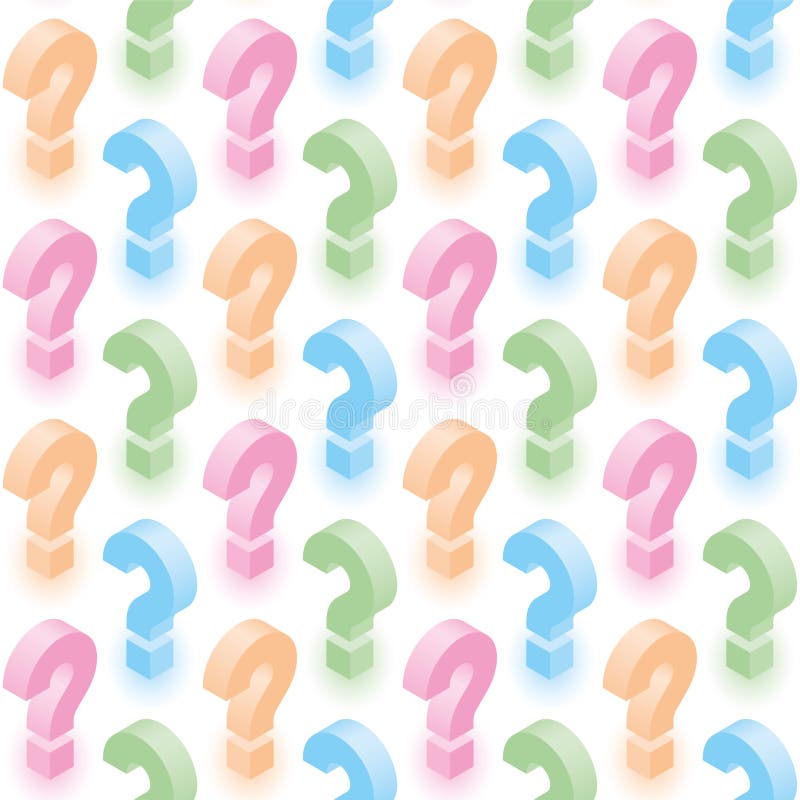 Multicolor Children Quiz Seamless Background Stock Vector ...