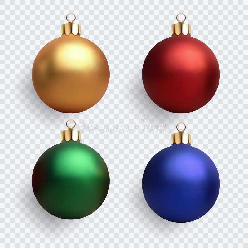 Multicolor Christmas Ornaments Balls. Shiny Holiday Ornaments Stock ...