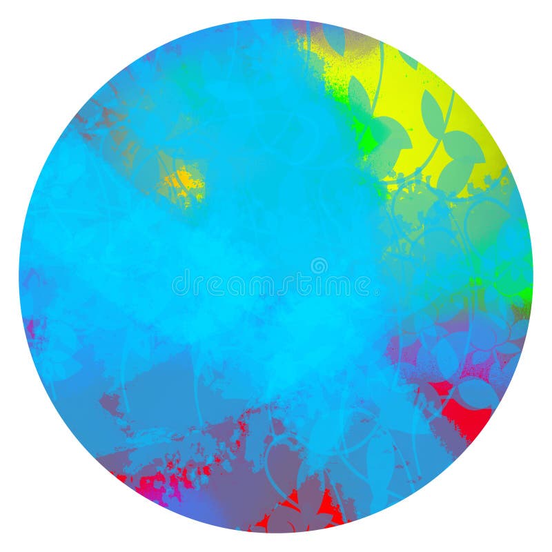 Multicolor Circle,round Shape, Art Abstract Background, Isolated Web ...