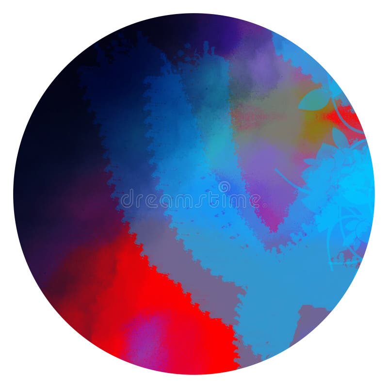 Multicolor Circle,round Shape, Art Abstract Background, Isolated Web ...