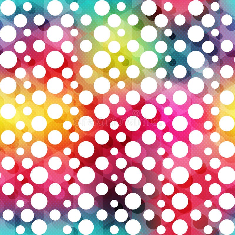 Multicolor Circle Seamless Pattern Stock Vector - Illustration of file ...