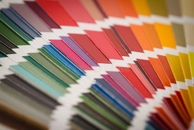 Sampler of pantone colors stock photo. Image of background - 148143750
