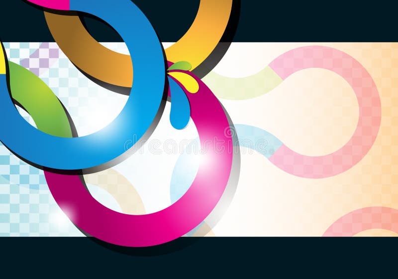 Multicolor Curve and Wave Lines Background Stock Vector - Illustration ...