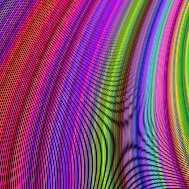 Multicolor Curved Stripe Design Background Stock Vector - Illustration ...