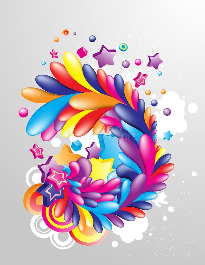 Multicolor_design_element stock illustration. Illustration of element ...