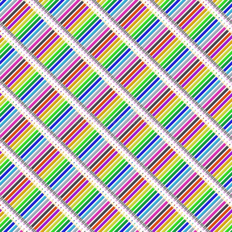 A Multicolor Diagonal Pencils Seamless Pattern Stock Vector ...