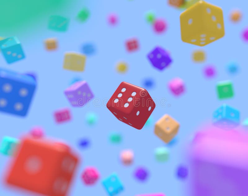 Dice Different Color Stock Illustrations – 290 Dice Different Color ...