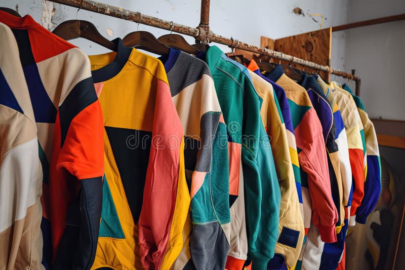 Multicolor and Different Shapes Sweats Stock Image - Image of style ...