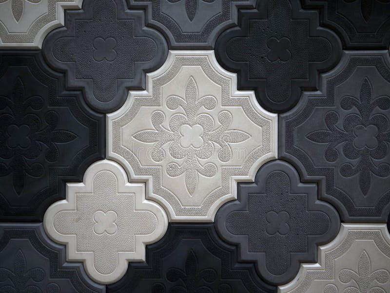 Abstract Home Decor Using Ceramic Wall Tiles Background Stock Image ...