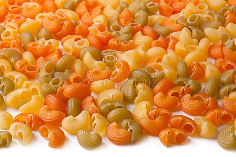 Green Swirl Dry Pasta Closeup Stock Image - Image of nutrition, cuisine ...