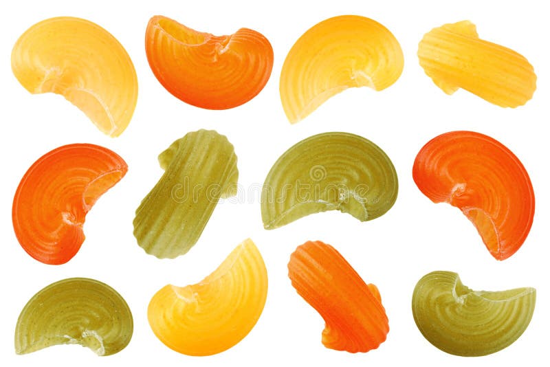 Green Swirl Dry Pasta Closeup Stock Image - Image of nutrition, cuisine ...