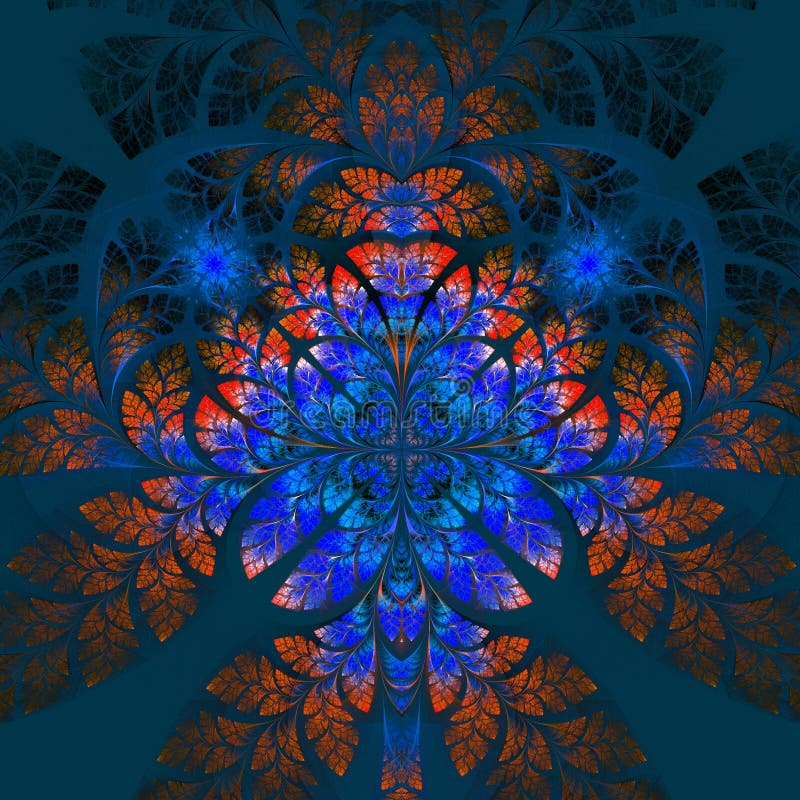 Fabulous Fractal Pattern. Collection - Tree Foliage Stock Illustration ...