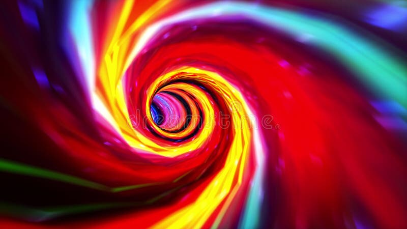 Multicolor Flickering Light Hyperspace Vortex Warp Tunnel Stock Video ...