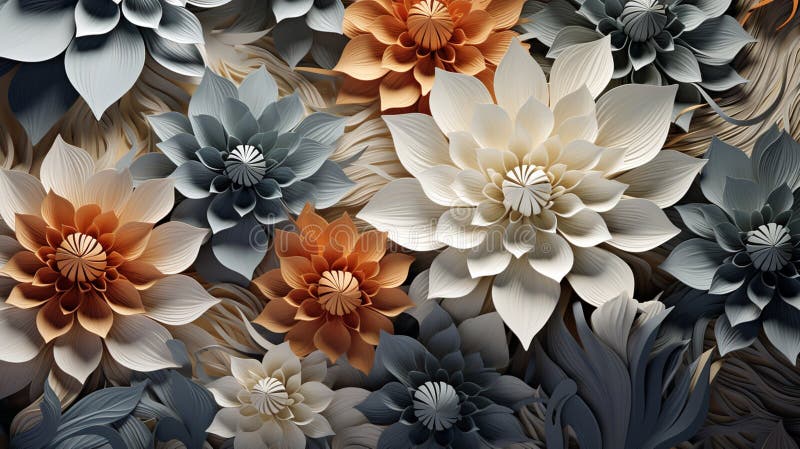 Multicolor Floral Pattern Design for Wallpaper Wrapping Paper ...