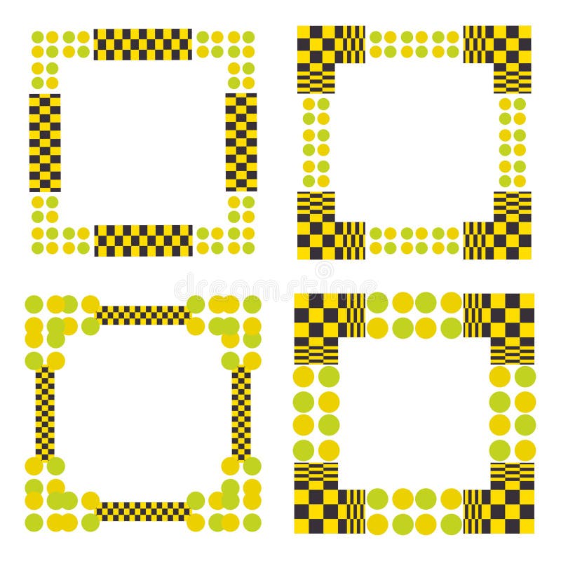 Multicolor Frame Icon. Vibrant Border Symbol. Dot Pattern Detail ...