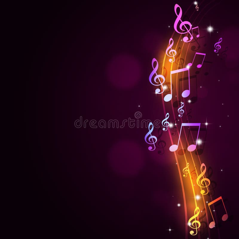 Music Notes Multicolor Background Stock Illustrations – 429 Music Notes ...