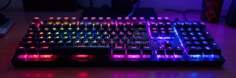 Multicolor Gaming Keyboard Backlight, Customizable , Colors, Tech Stock ...