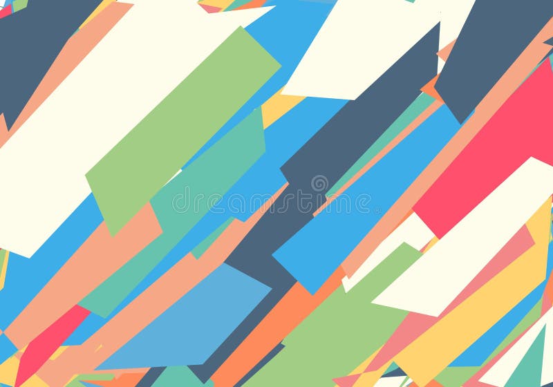 Multicolor Geometric Abstract Chaos Vector Background. Creative Shape ...