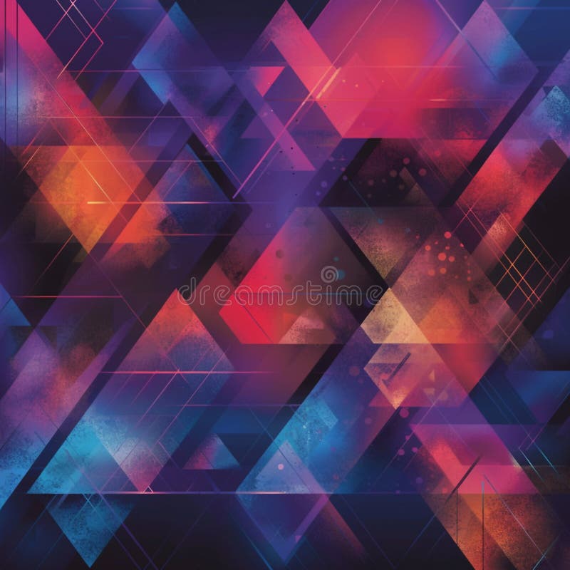 Multicolor Geometric Background with Polygons for Text. Triangle Banner ...