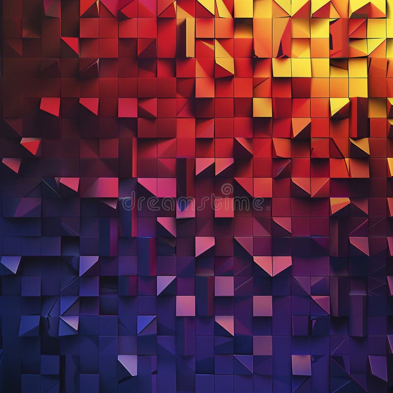 Multicolor Geometric Background with Polygons for Text. Triangle Banner ...