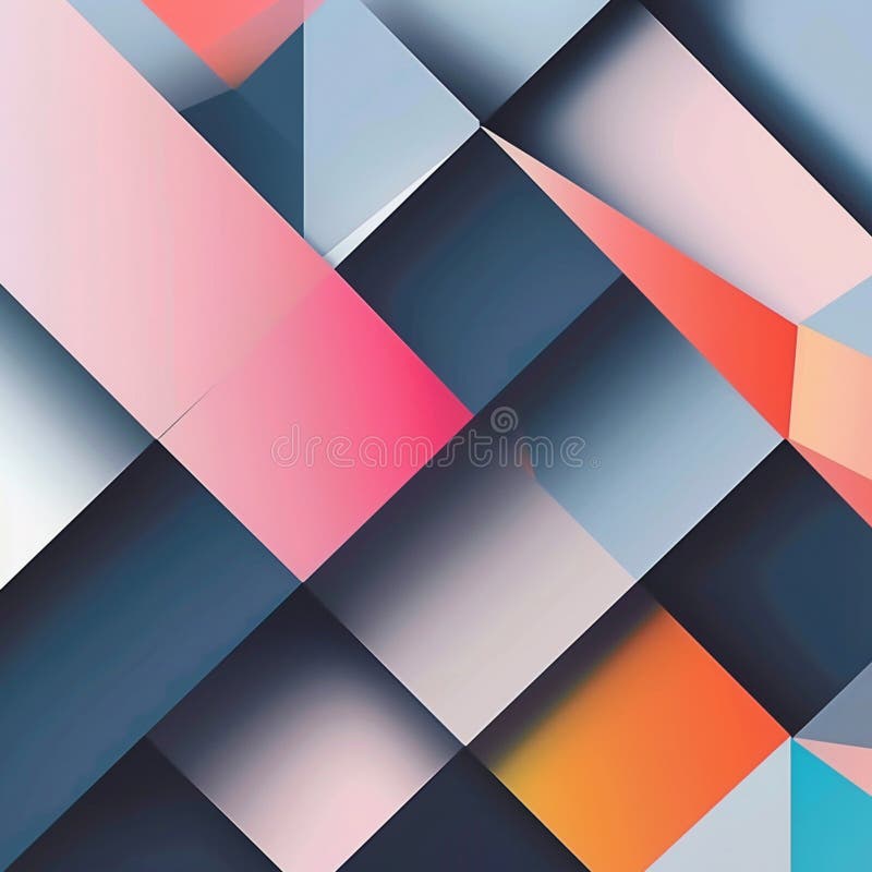 Multicolor Geometric Background with Polygons for Text. Triangle Banner ...