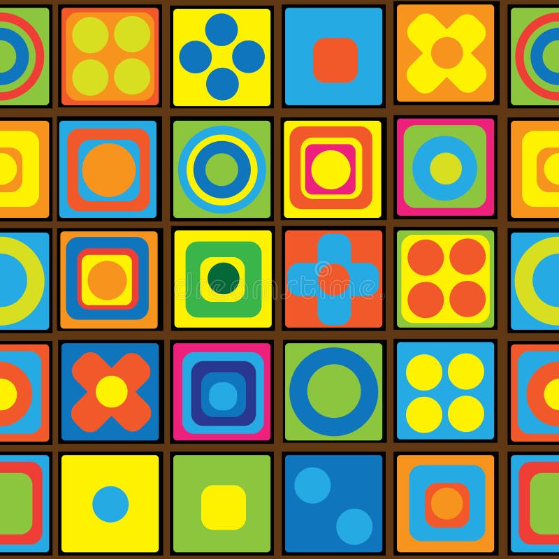 Multicolor Geometric Pattern In Bright Color. Stock Vector ...