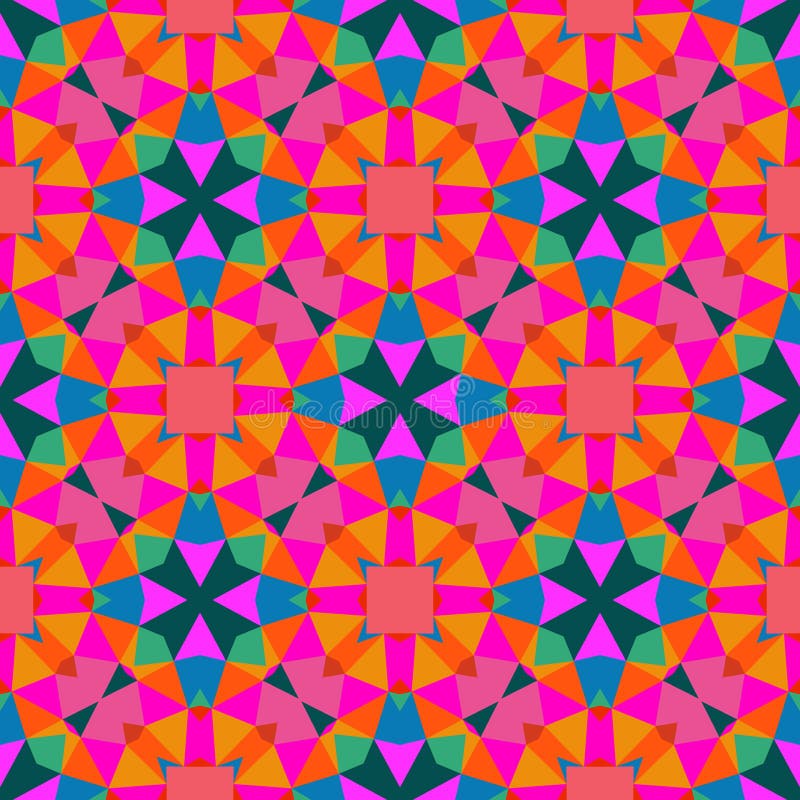 Multicolor Geometric Pattern in Bright Color. Stock Vector ...