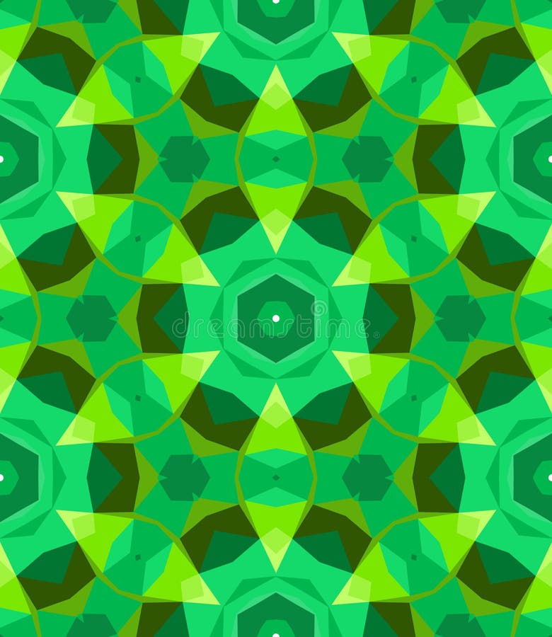 Multicolor Geometric Pattern in Bright Green. Stock Vector ...