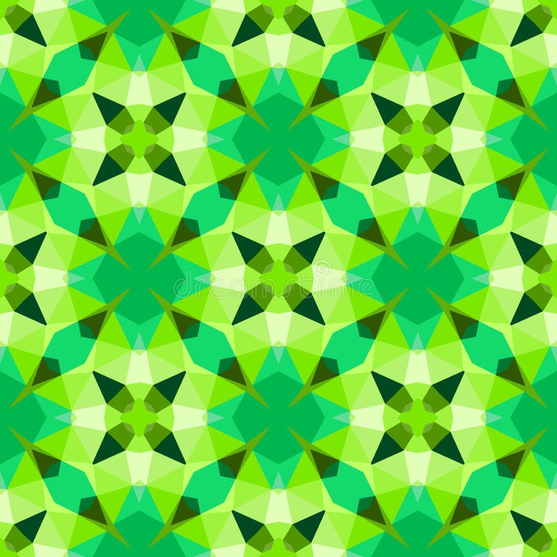Multicolor Geometric Pattern in Bright Green. Stock Vector ...
