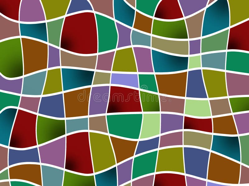 Multicolor Geometric Pattern Design Irregular Squares Stock ...