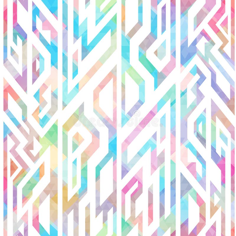 Multicolor Geometric Pattern In Bright Color. Stock Vector ...