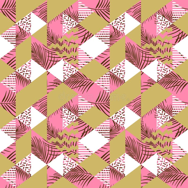 Multicolor Geometric Triangle with Pastel Color Patten Stock Vector ...