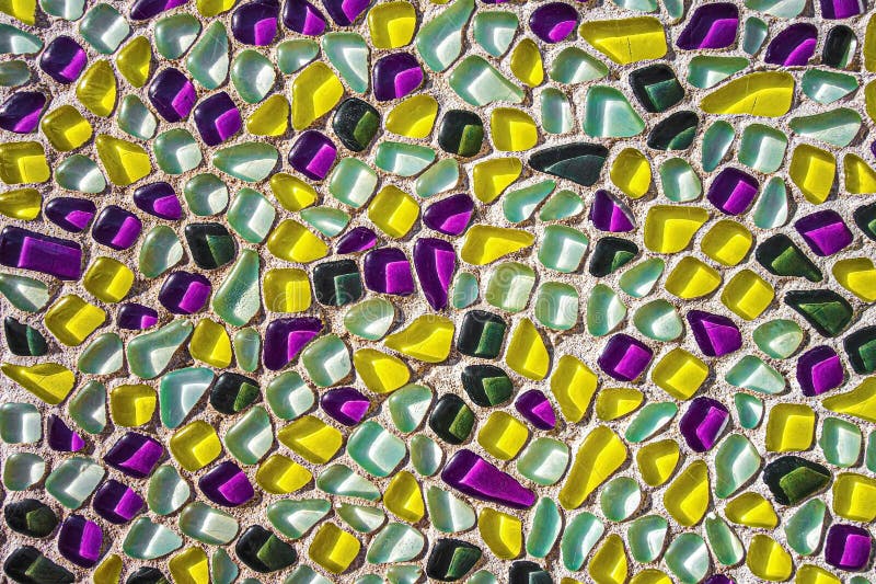 Multicolor Glass Ceramic Mosaic Stock Image - Image of closeup, decor ...
