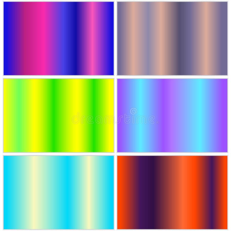 Multicolor Gradient Collection Stock Vector - Illustration of material ...