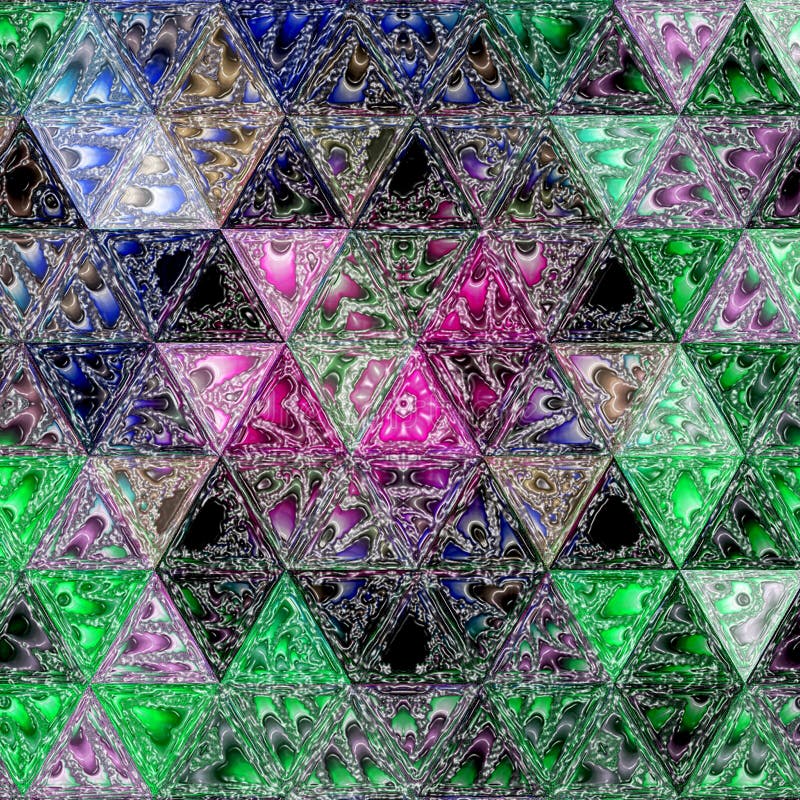 Multicolor Gradient Triangle Shape Grid Geometric Pattern Stock Image ...