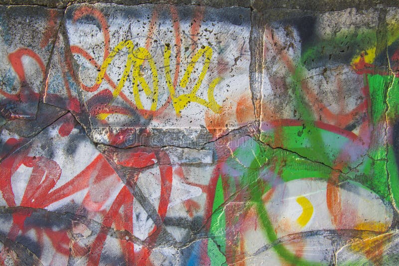 Multicolor Graffiti Background Stock Photo - Image of urban, grey: 46420910