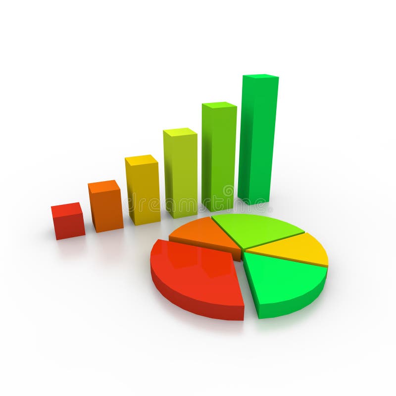 Multicolor growing graph stock illustration. Illustration of search ...