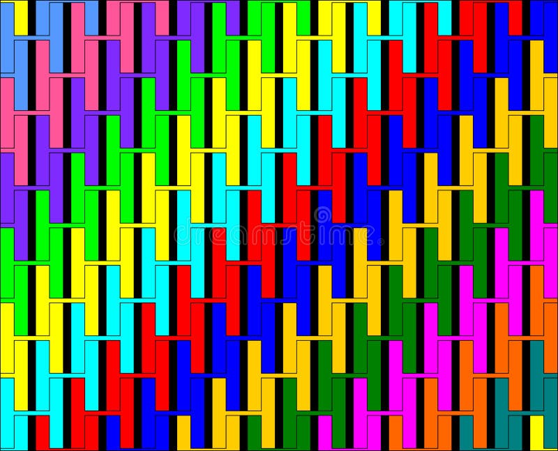 Colorful H Alphabet Pattern Background Vector. Stock Illustration ...