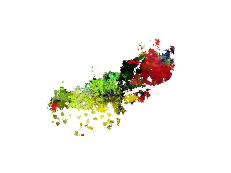 Multicolor, Halftone Spotted Ink Splash , Splatter Design Element ...