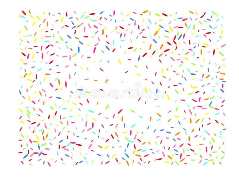 Multicolor Hexagonal Shape Confetti Lines. Stock Vector - Illustration ...