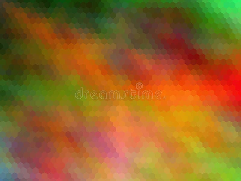 Multicolor Hexagonally Pixeled Background.Bright Rainbow Colors,modern ...