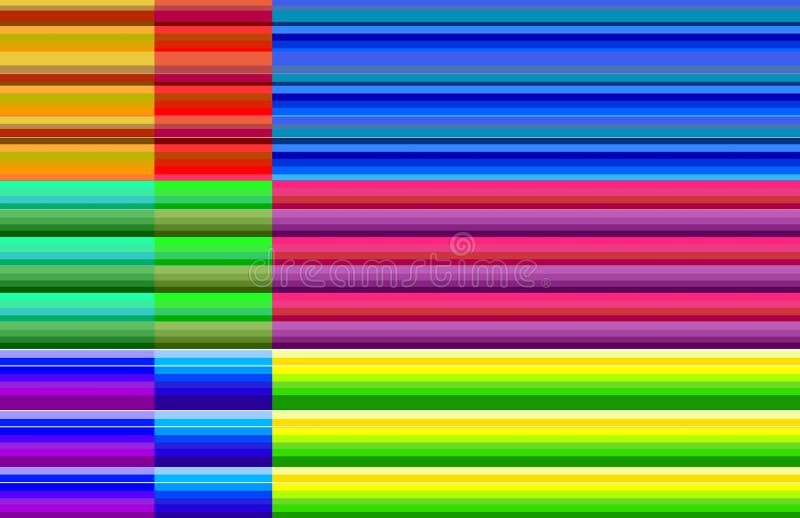Multicolor Horizontals Glossy Lines Stock Illustration - Illustration ...